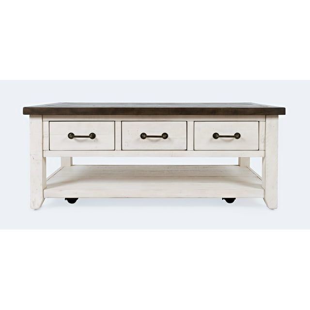 Jofran Madison County 48" Rustic Reclaimed Pine Farmhouse 3 Drawer ...