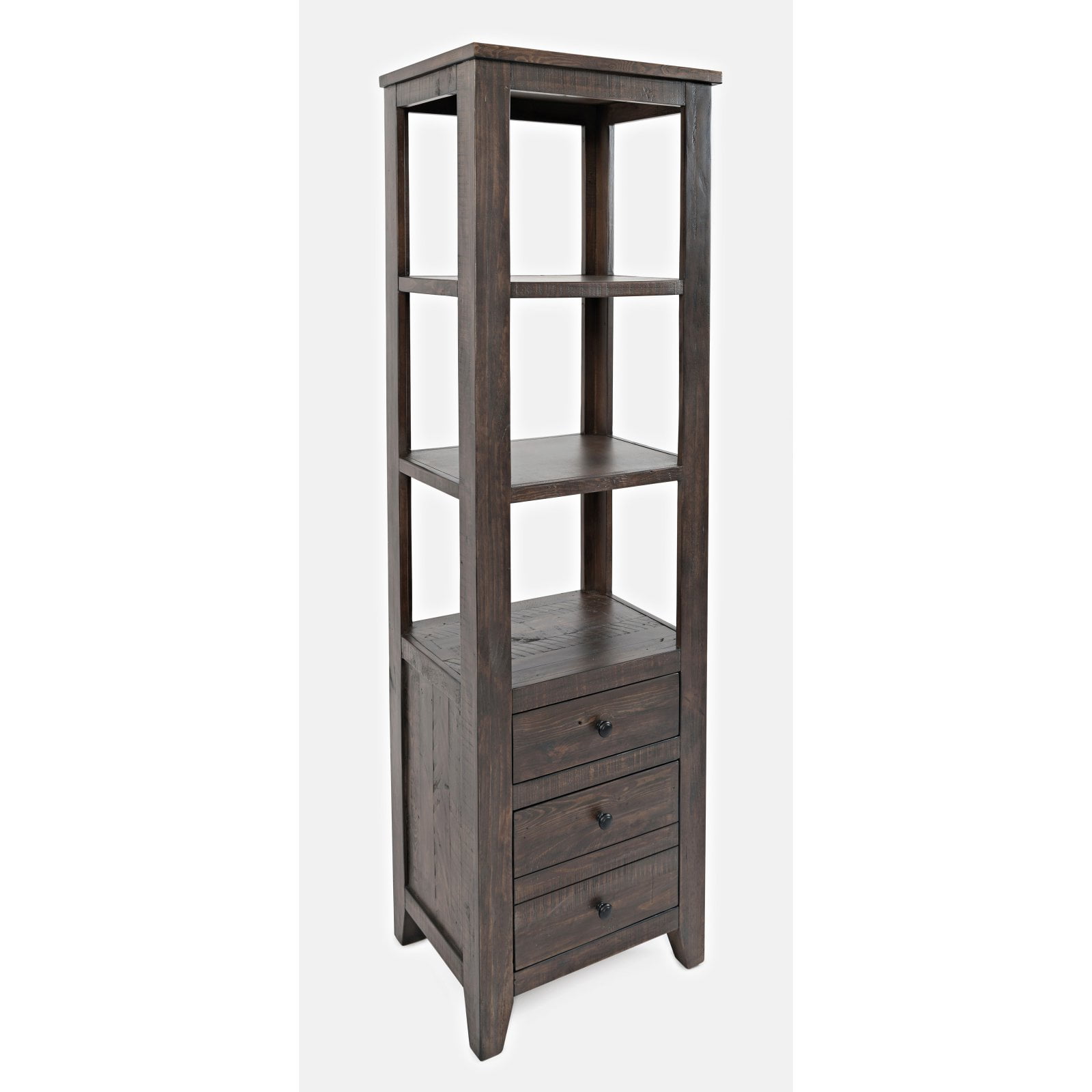 Jofran Madison County Rustic Reclaimed Pine Farmhouse 22" Pier Bookcase ...
