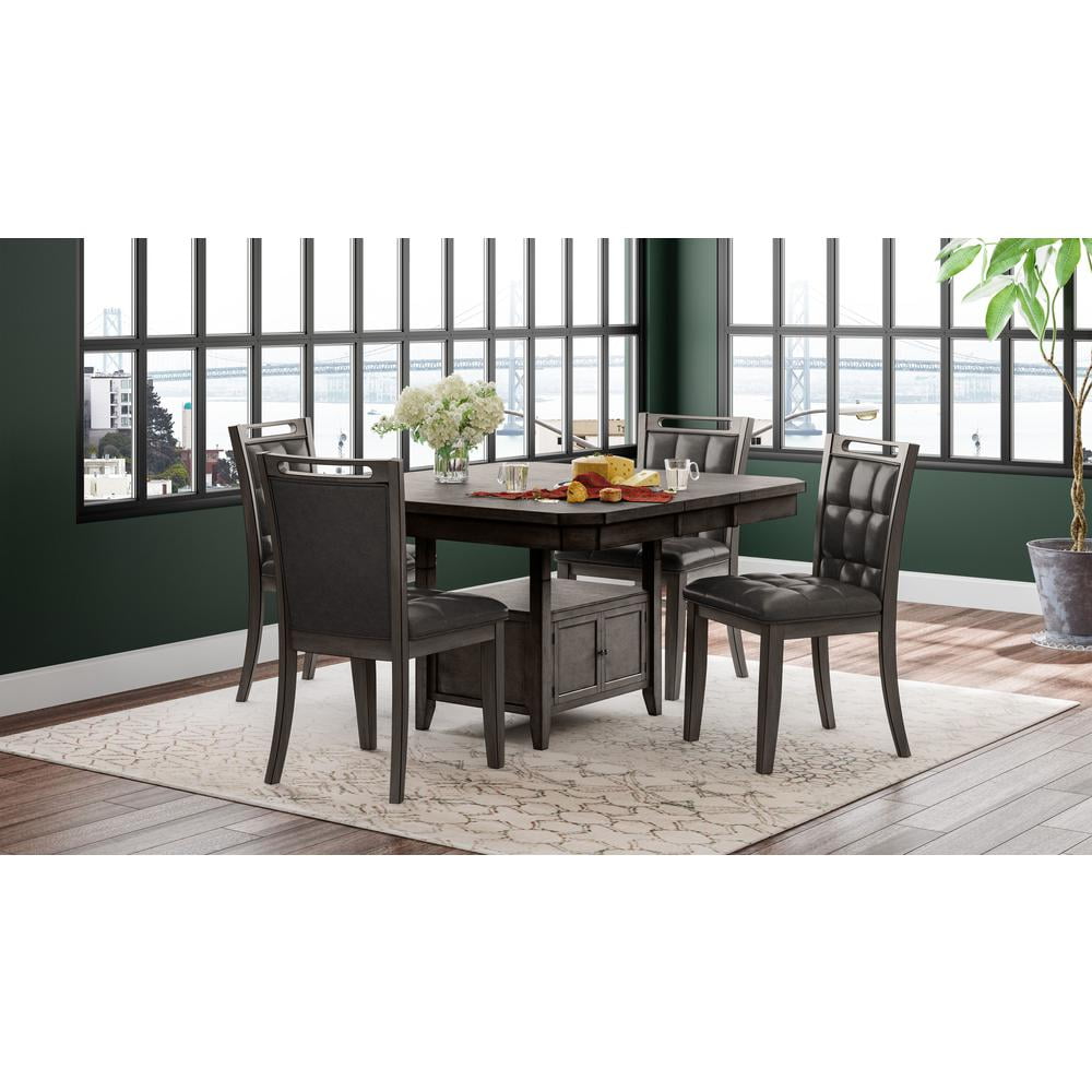 Jofran Manchester Contemporary 54" Table Five-Piece Counter Height ...