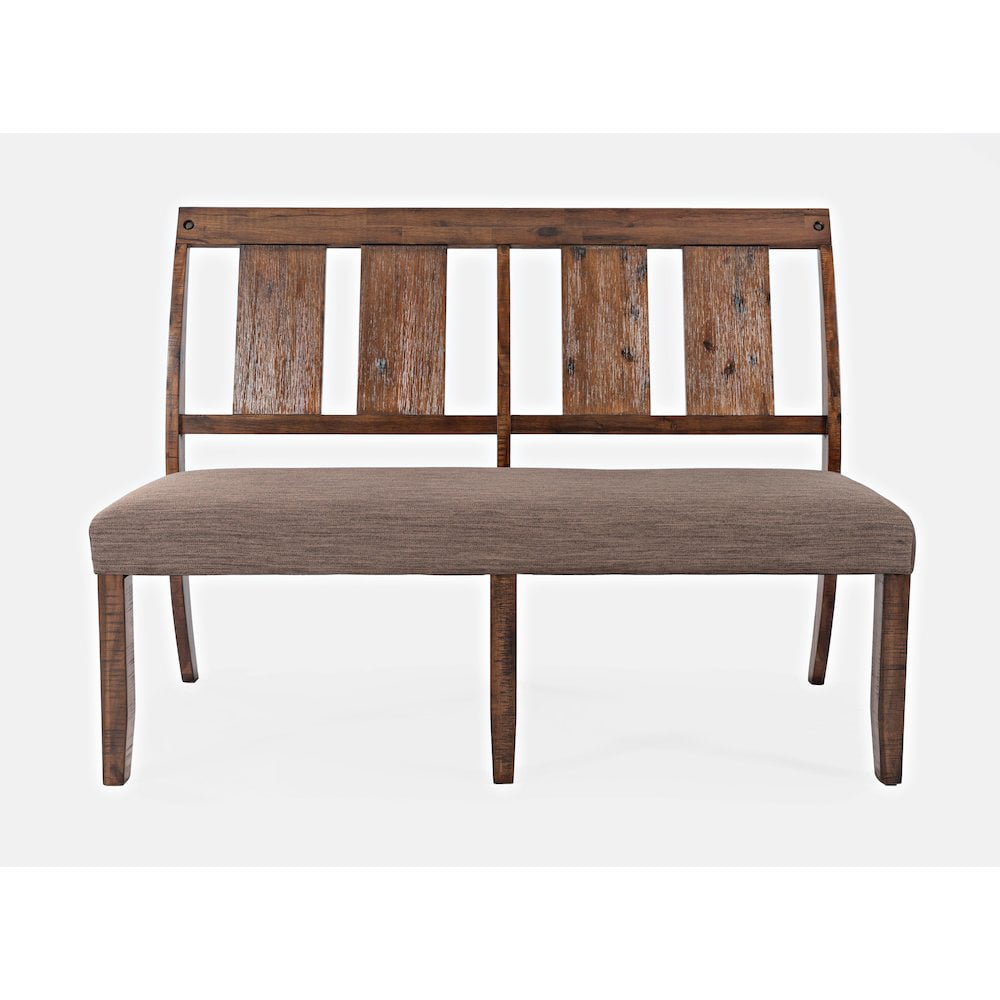 Jofran Mission Viejo Distressed Upholstered Dining Bench - Walmart.com