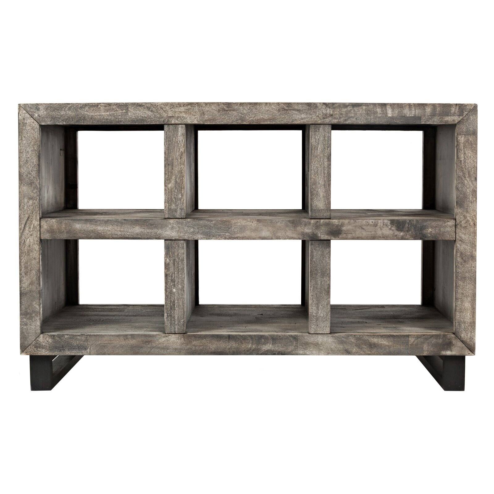 Jofran Mulholland Drive Modern Distressed Solid Wood 47