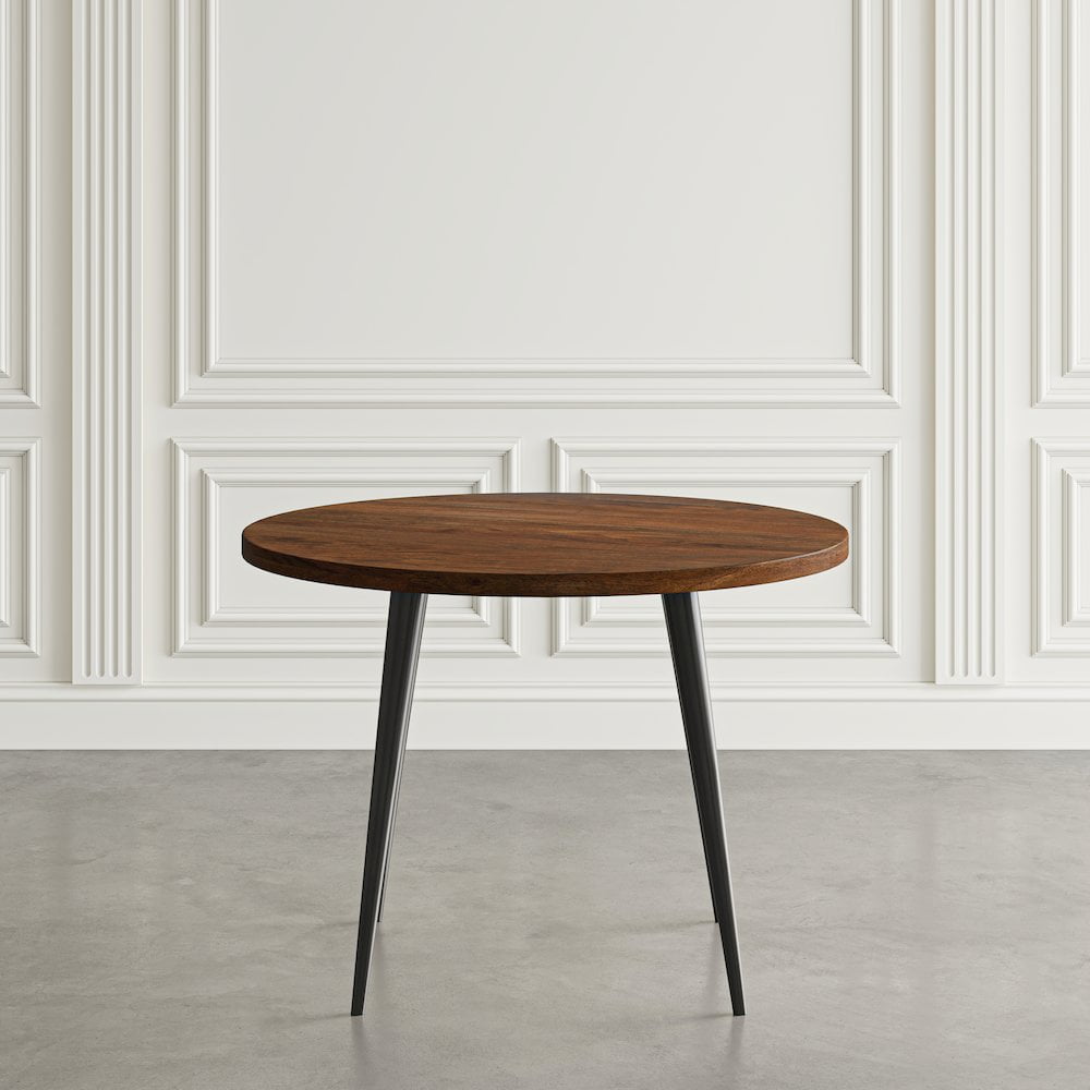 Jofran Prelude 42" Round Modern Solid Acacia Wood Dining Table ...