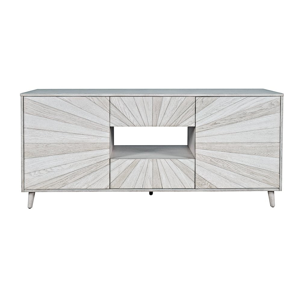 Jofran Reece 70" Mid-Century Modern Starburst TV Stand Console Storage Cabinet - Walmart.com