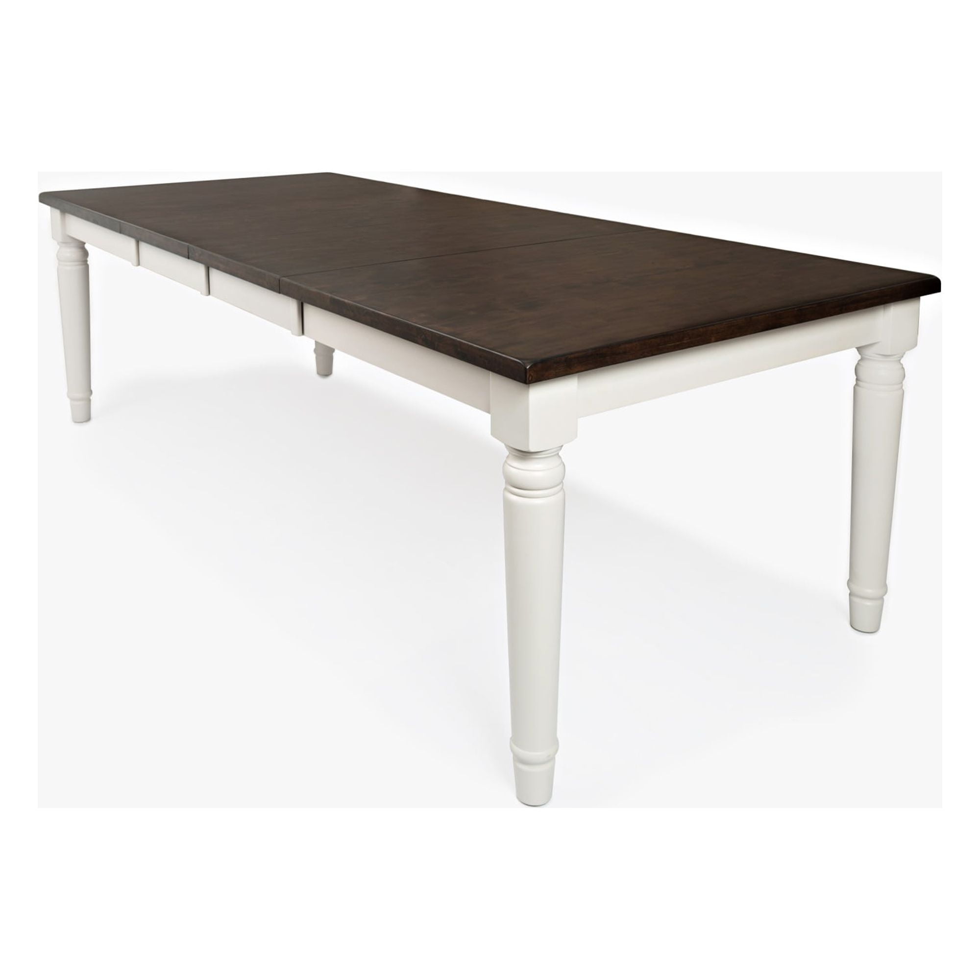Jofran Solid Wood Rectangular Extension Dining Table, Orchard Park Grey ...