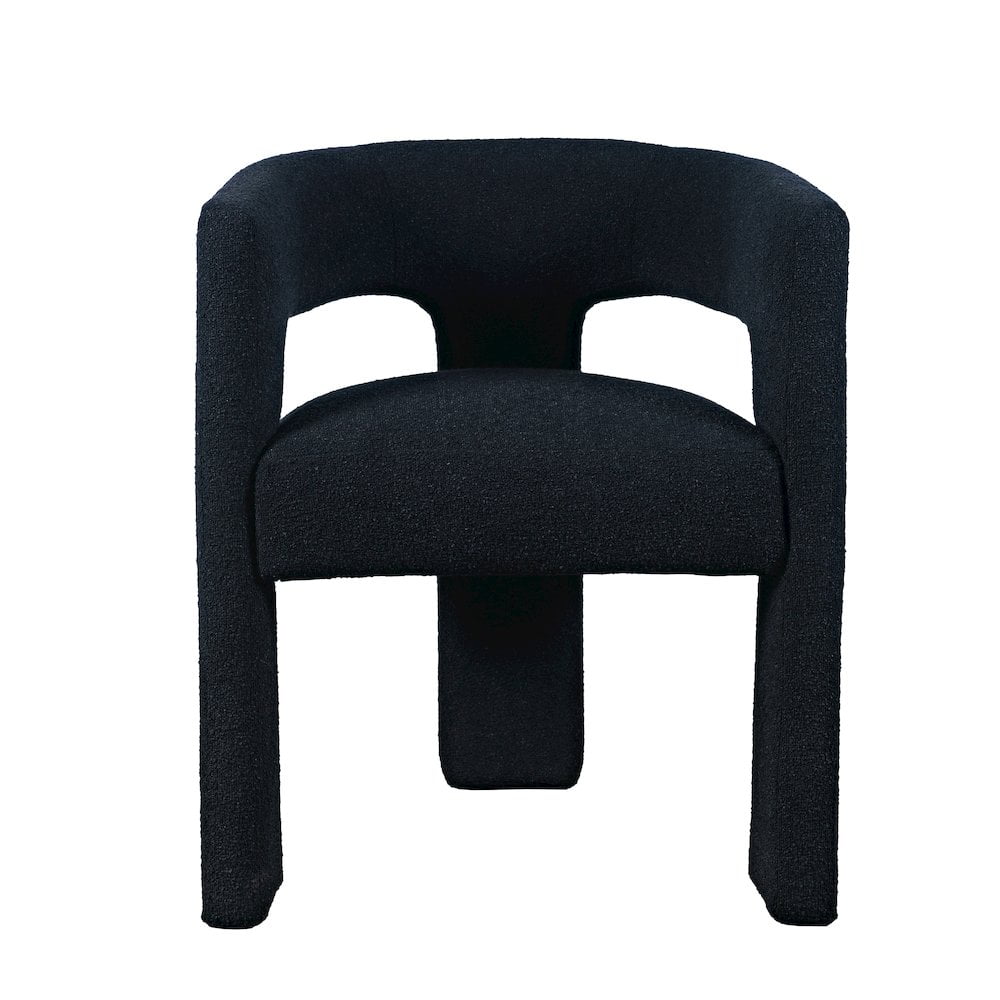 Jofran Sven Modern Contemporary Upholstered Three-Leg Curved Back ...