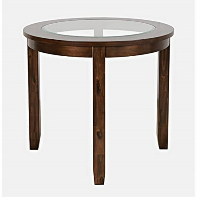 Jofran Urban Icon Contemporary 42" Round Counter Height Glass Inlay ...