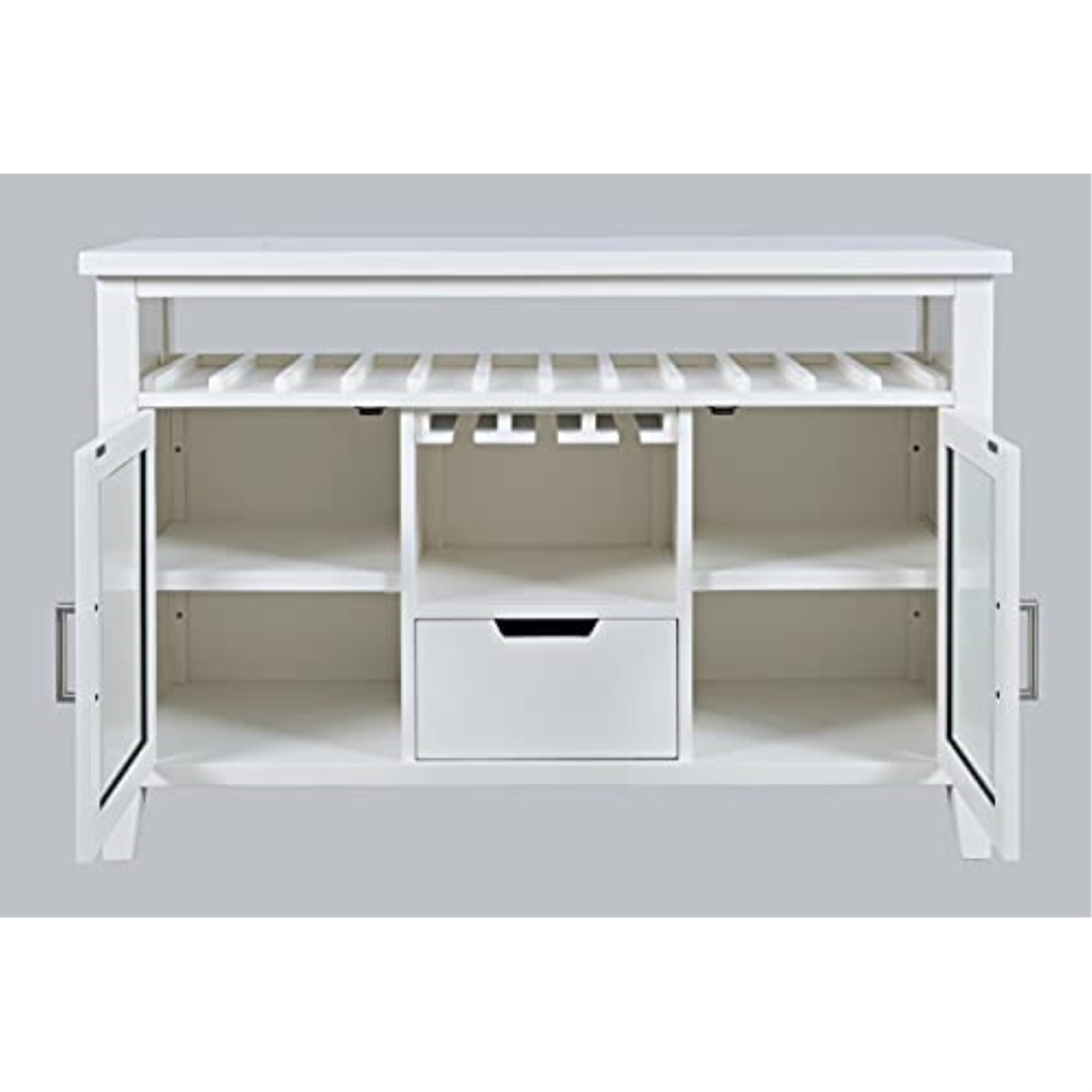 Jofran Urban Icon Contemporary 48" Buffet Server with Wine Rack and ...