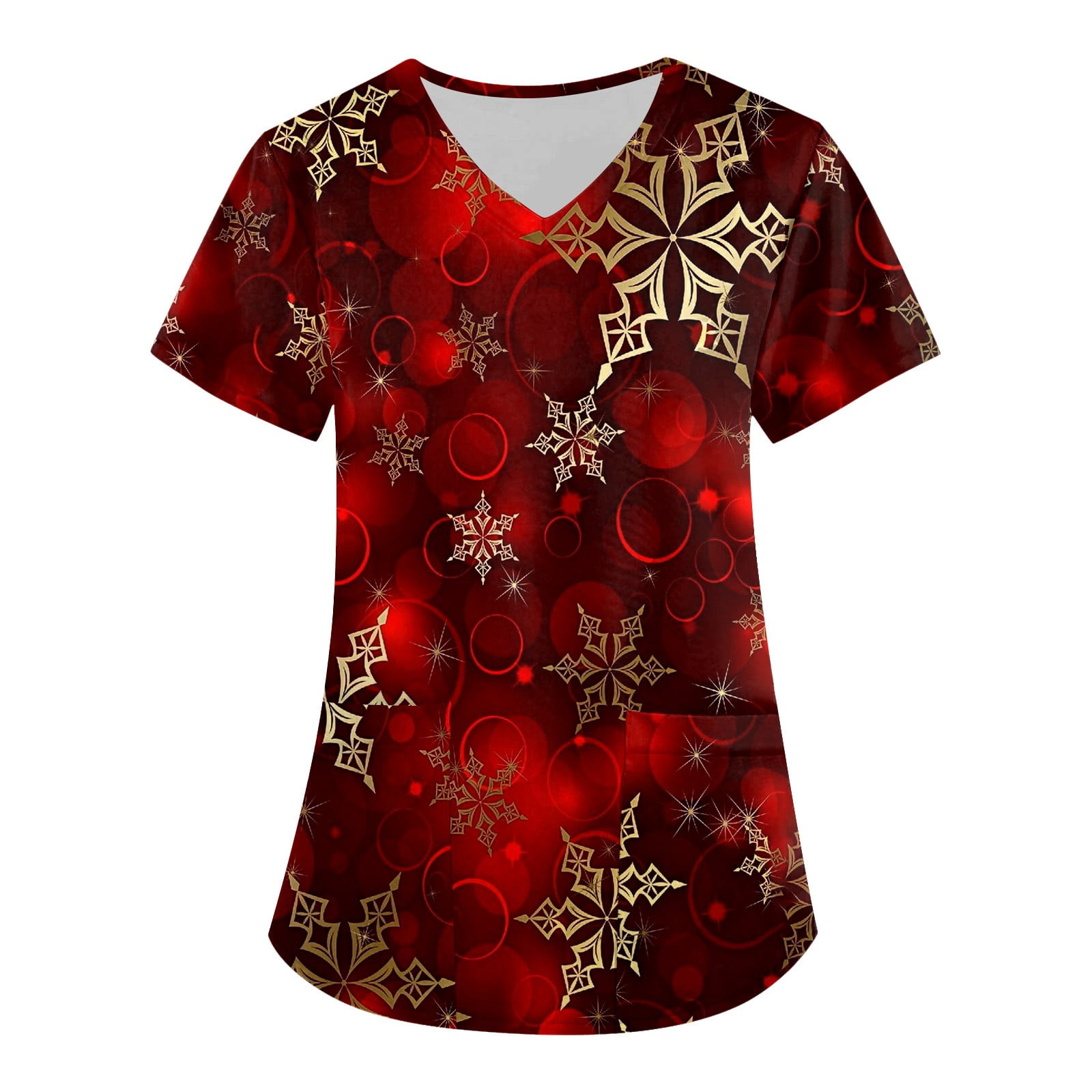 Jogger Scrubs Christmas Scrubs Xmas Nurse Uniforms Plus Size Christmas ...