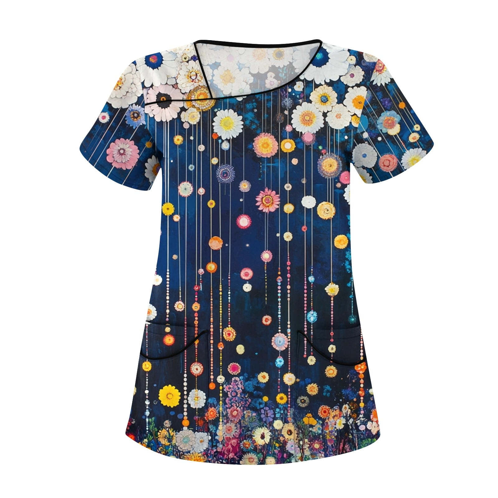 Jogger Scrubs For Women, Women Set Printed Fun Pattern Sets Women'S ...