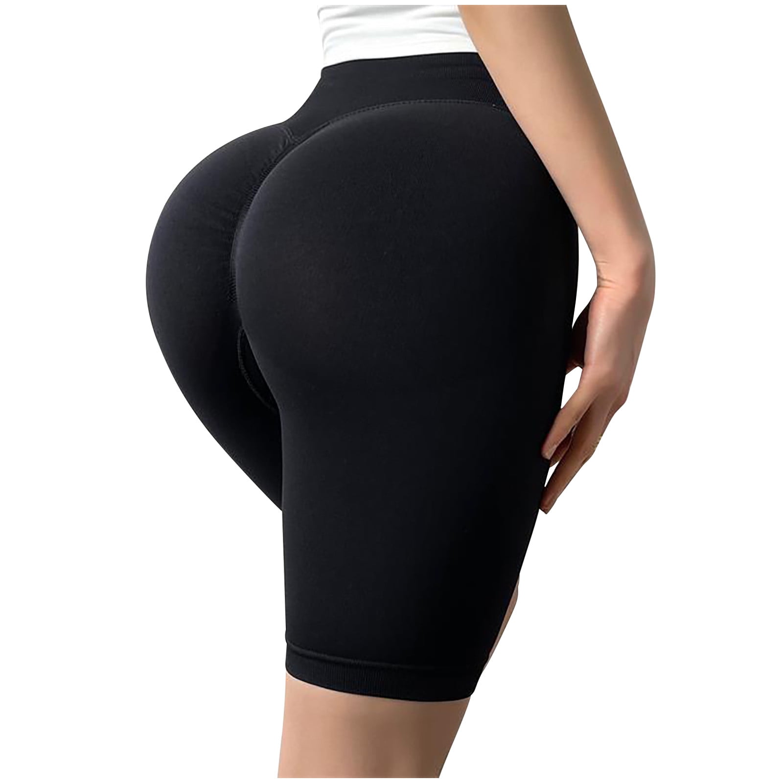 Jogger Shorts for Women, Womens High Waisted Stretchy Quick-dry Y2k Shapewear Hip Lift Thigh ...