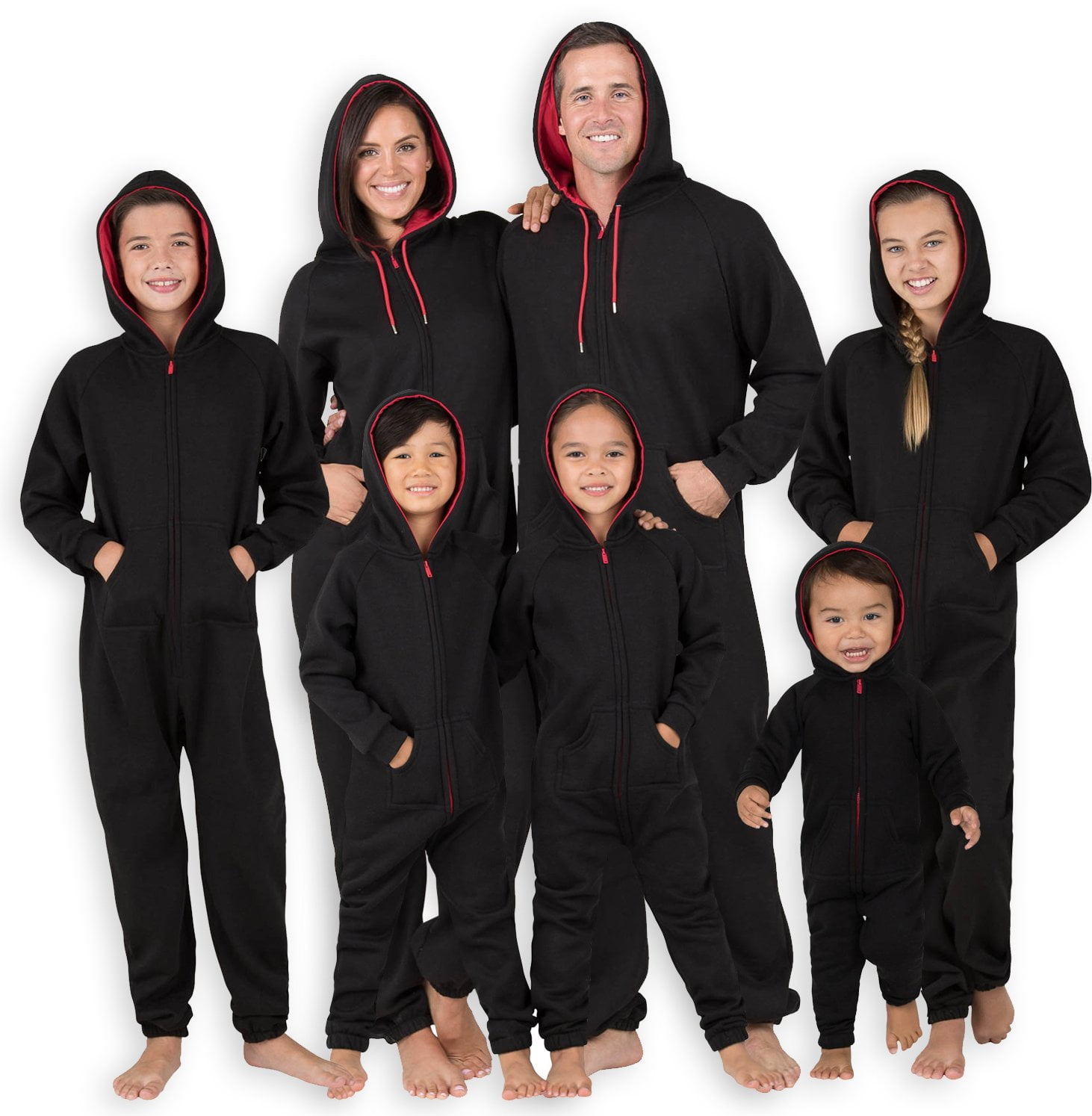 Joggies - Family Matching Jogging Fleece Hoodie One Pieces for All ...