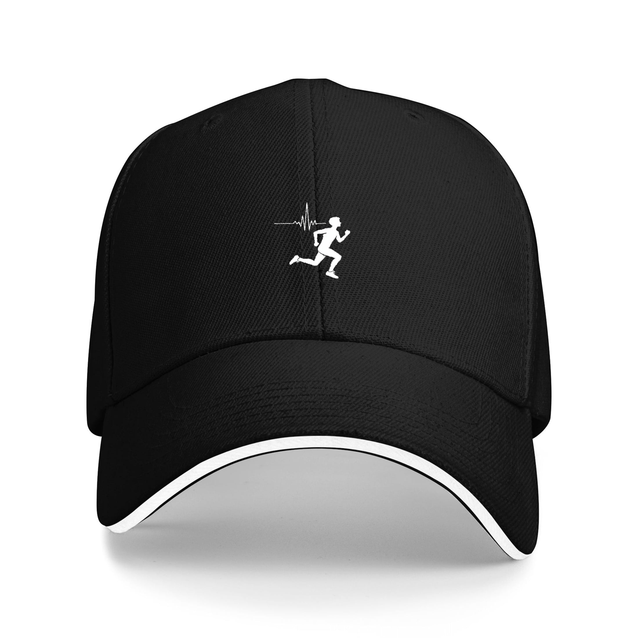 Jogging Baseball Cap ECG Wave Design - Lightweight Breathable Hat for ...