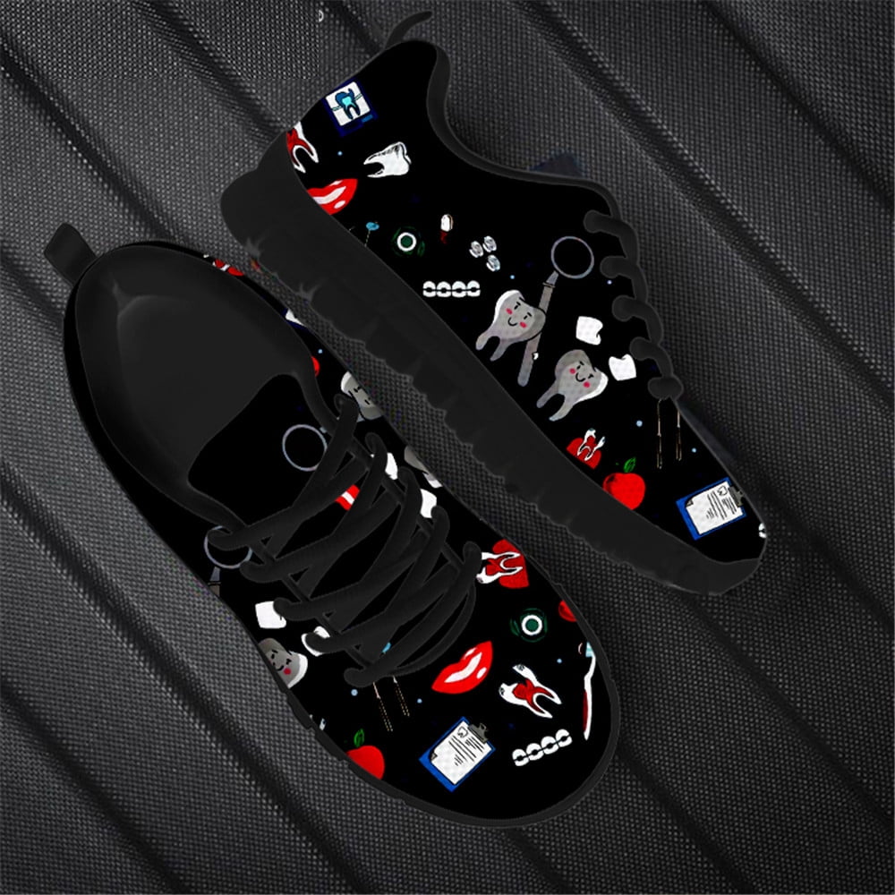 Jogging Sport Running Shoes for Women Funny Teeth/Dentist Designer ...
