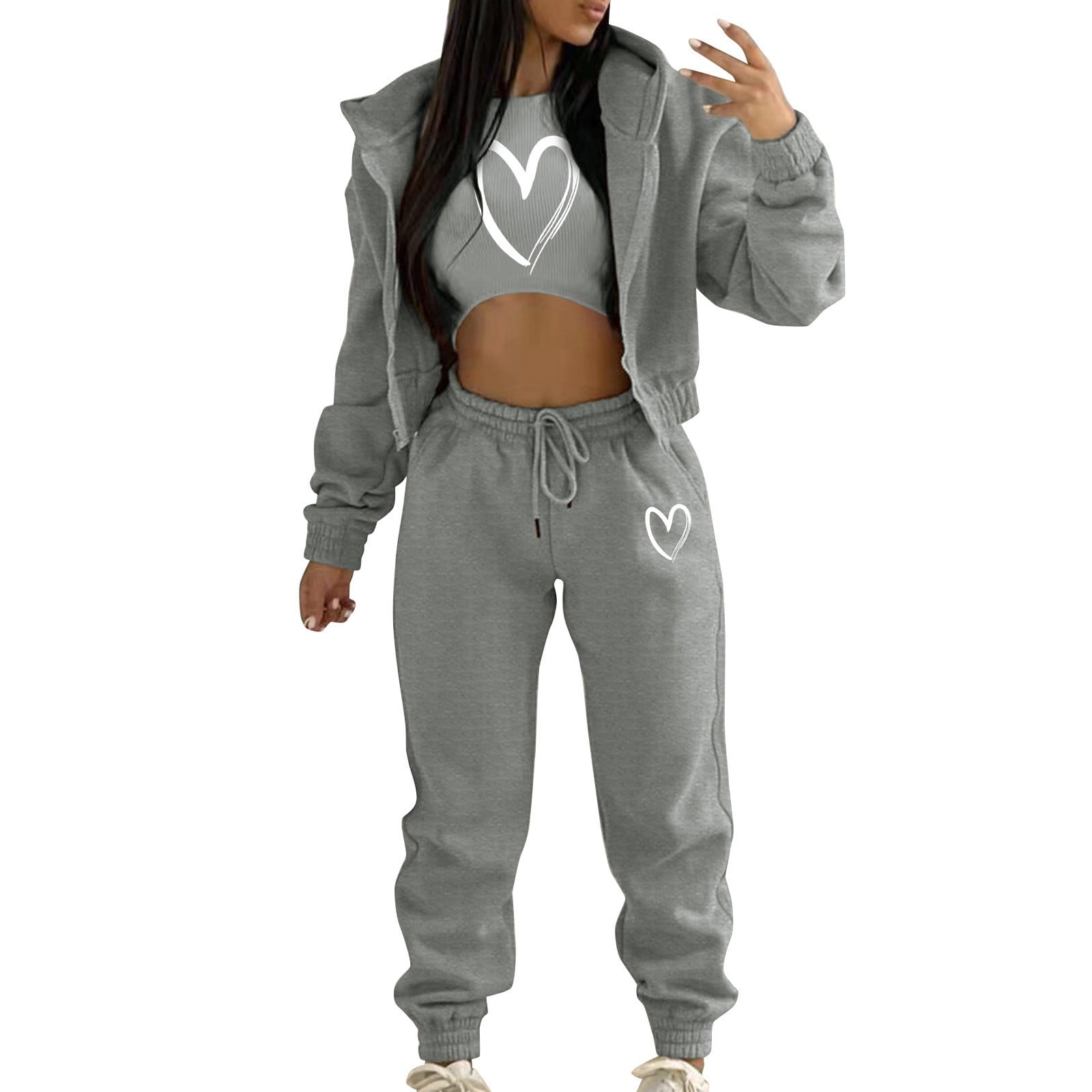 Jogging Suits for Women Clearance Casual Lightweight Womens 2 Piece ...
