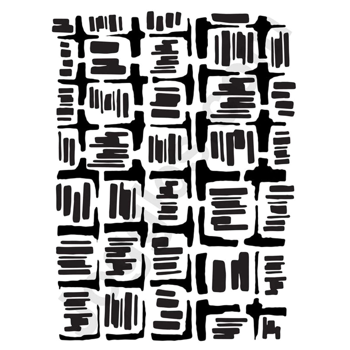 Joggles Stencil 9"X12"-Layered Blocks, Pk 2, Joggles - Walmart.com