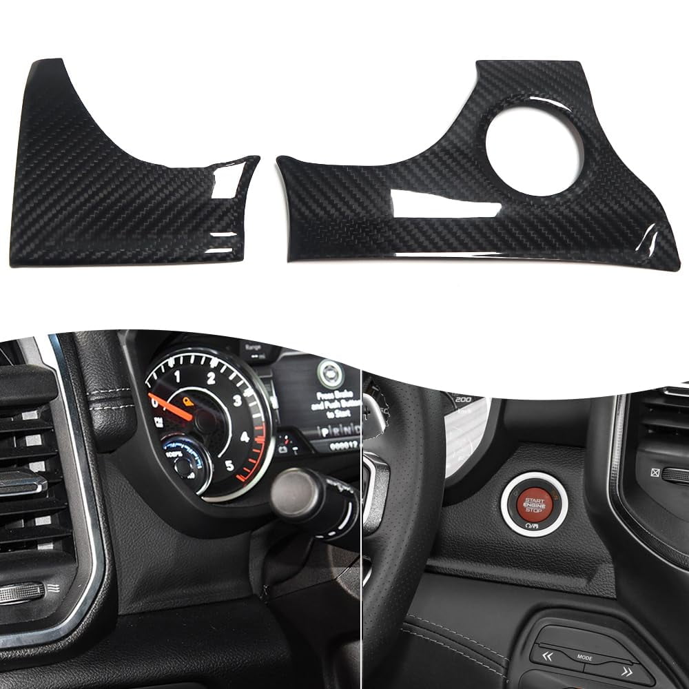 Jogon Carbon Fiber Left IFF17 Side Dashboard Panel+Engine Launch Button ...