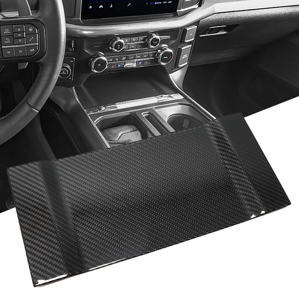 Jogon Genuine Carbon Fiber STF9 Sliding Cubby Door Cover Trim for Ford ...