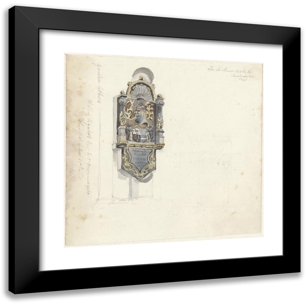 Johan Adolph Rust 15x15 Black Modern Framed Museum Art Print Titled ...