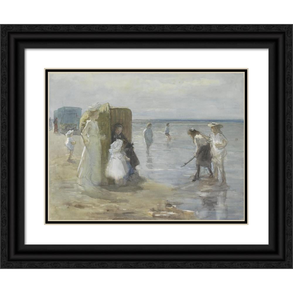 Johan Antonie de Jonge 14x12 Black Ornate Wood Framed Double Matted ...