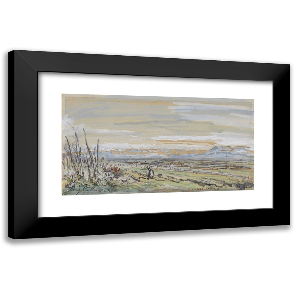 Johan Antonie de Jonge 24x15 Black Modern Framed Museum Art Print ...