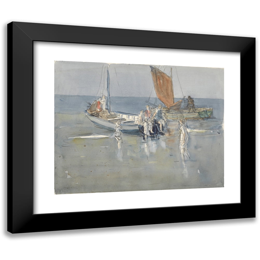 Johan Antonie de Jonge 24x20 Black Modern Framed Museum Art Print ...