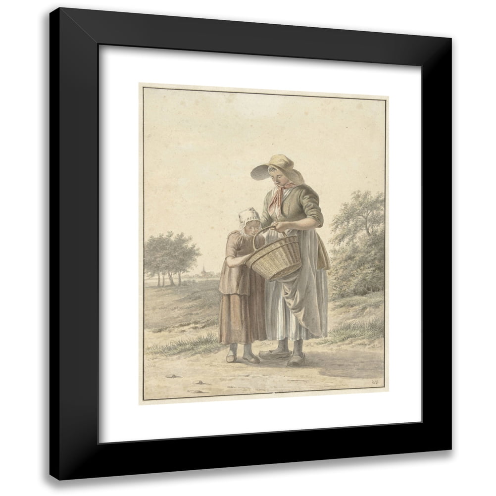 Johan Christiaan Willem Safft 12x14 Black Modern Framed Museum Art ...