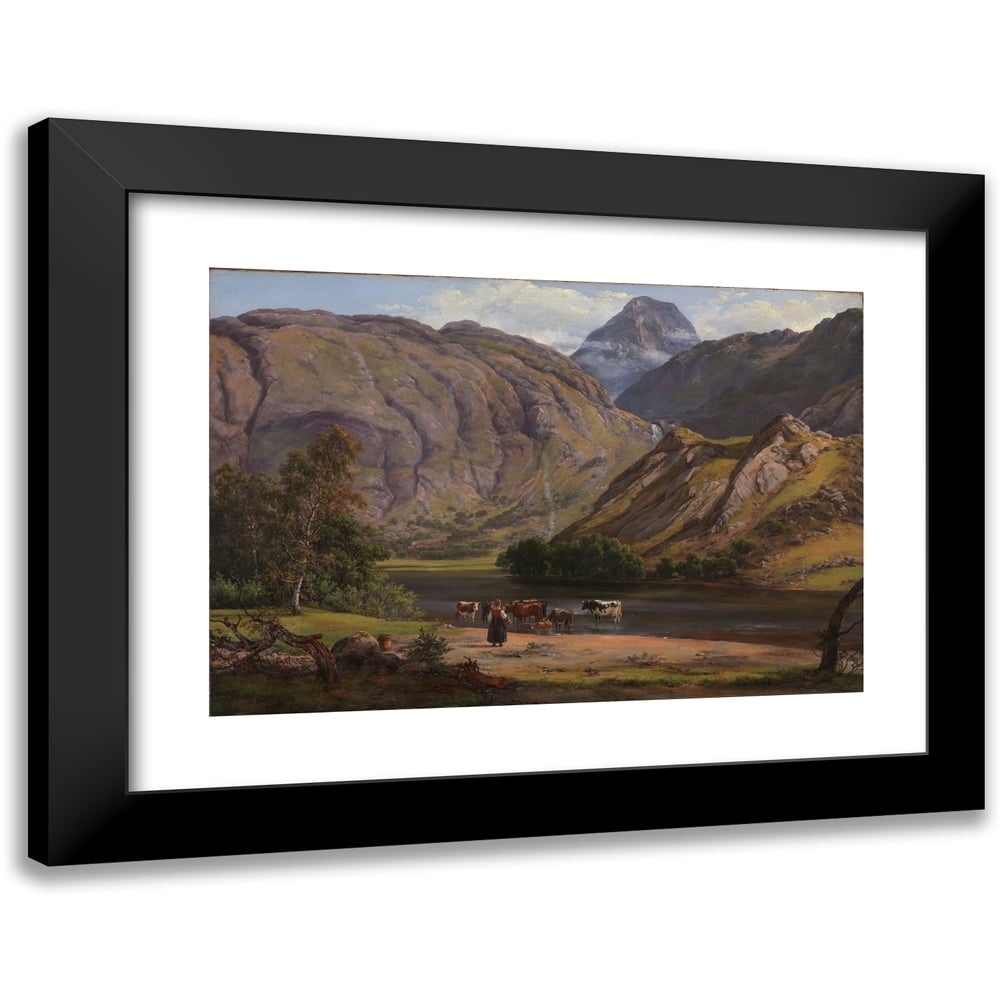 Johan Christian Dahl 14x11 Black Modern Framed Museum Art Print Titled ...