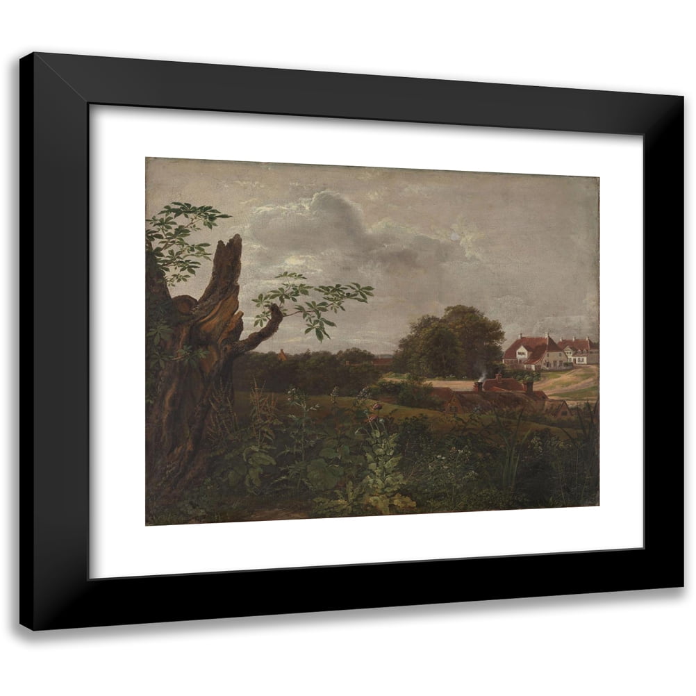 Johan Christian Dahl 14x12 Black Modern Framed Museum Art Print Titled ...