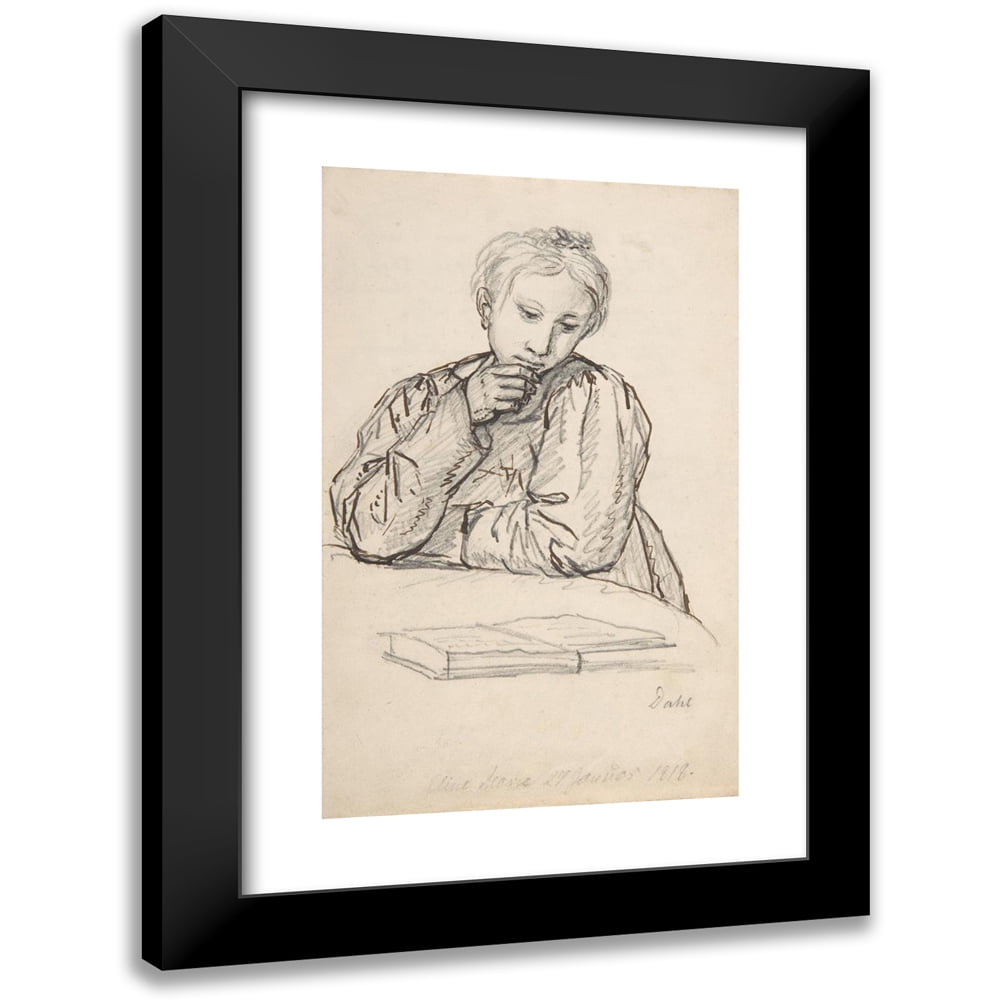 Johan Christian Dahl 16x24 Black Modern Framed Museum Art Print Titled ...