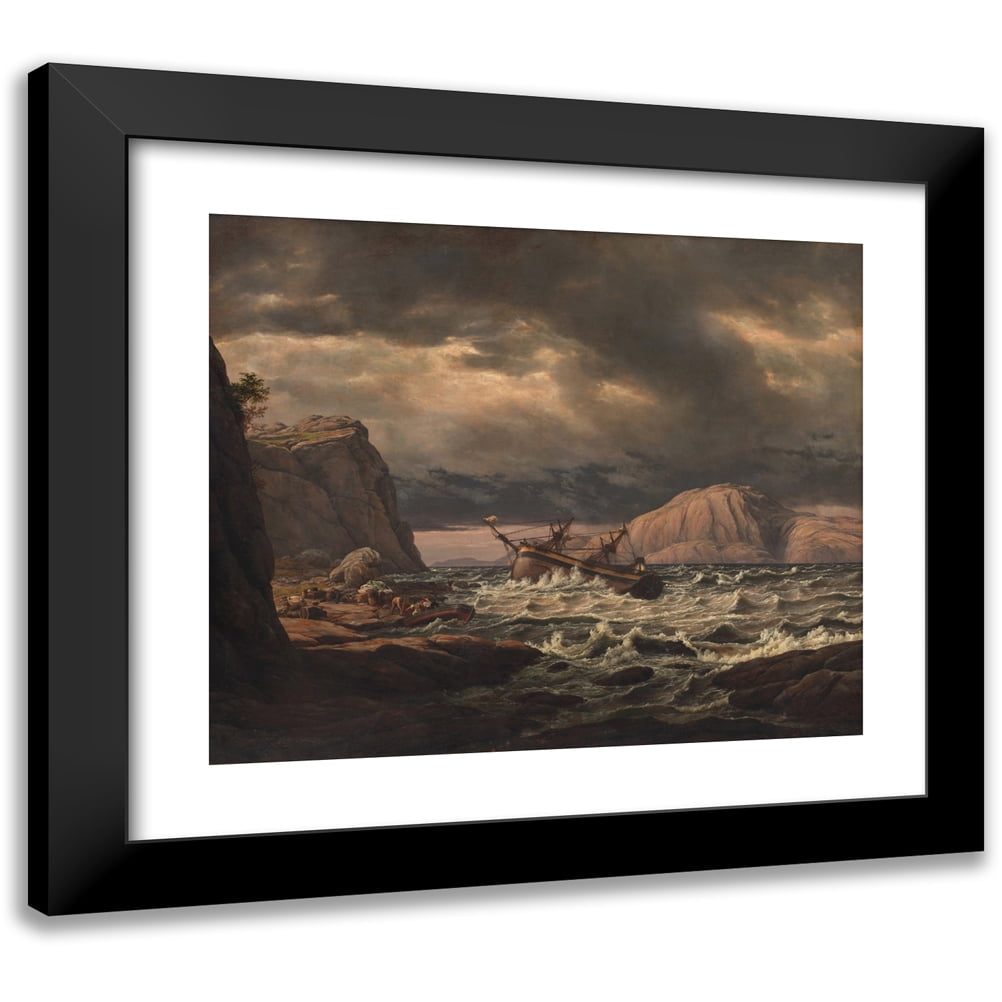 Johan Christian Dahl 17x15 Black Modern Framed Museum Art Print Titled ...