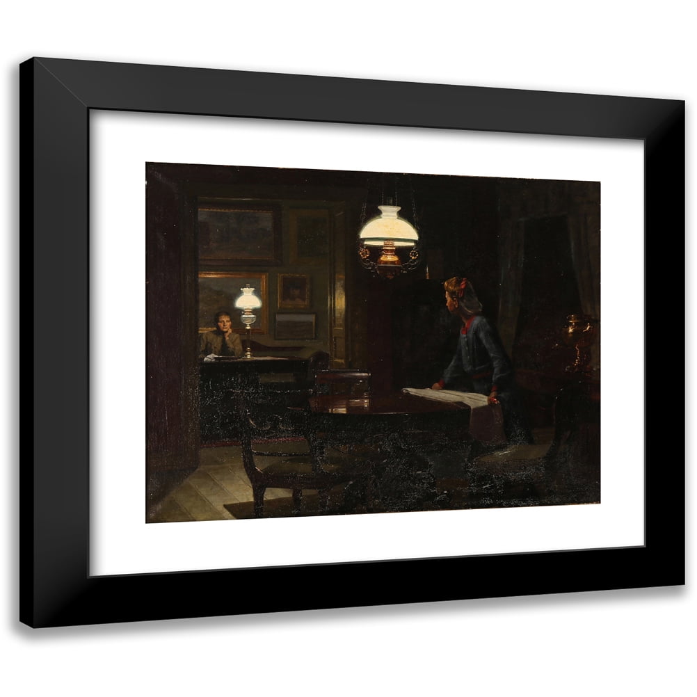 Johan Christopher Schlichtkrull 14x12 Black Modern Framed Museum Art ...