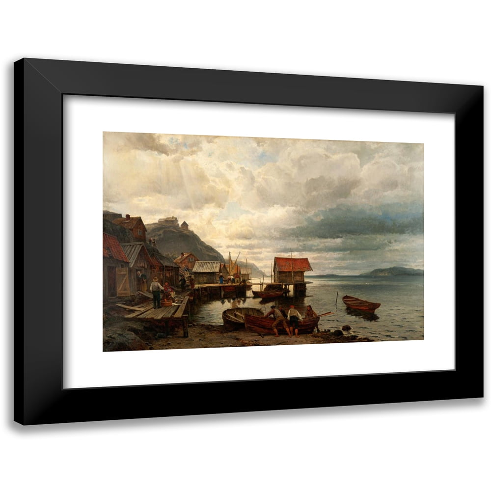 Johan Edvard Bergh 24x18 Black Modern Framed Museum Art Print Titled ...
