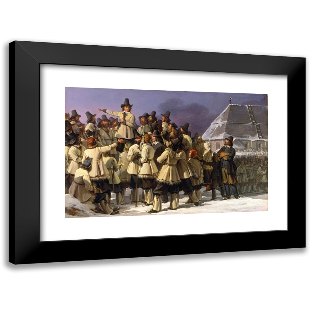 Johan Gustaf Sandberg 14x11 Black Modern Framed Museum Art Print Titled ...