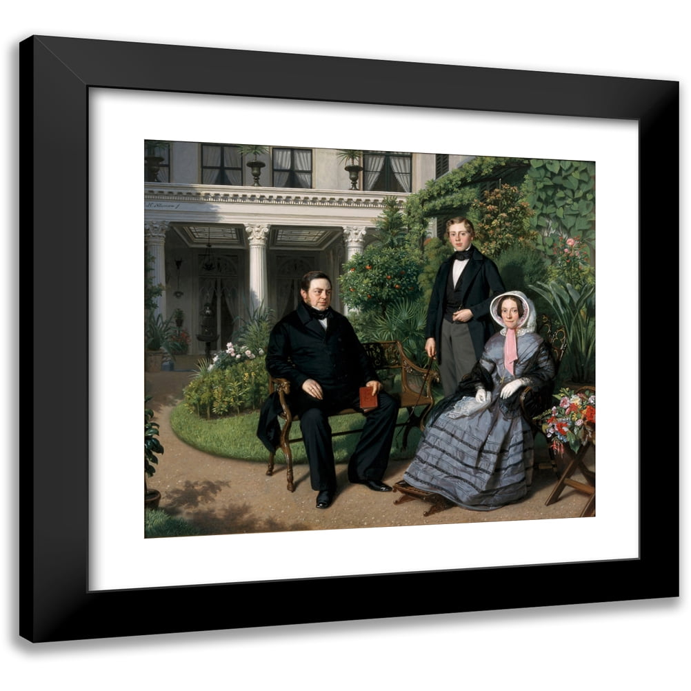 Johan Heinrich Neuman 17x15 Black Modern Framed Museum Art Print Titled ...