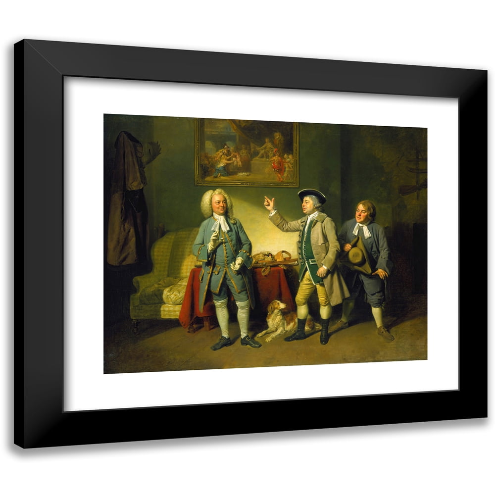 Johan Joseph Zoffany 14x12 Black Modern Framed Museum Art Print Titled ...