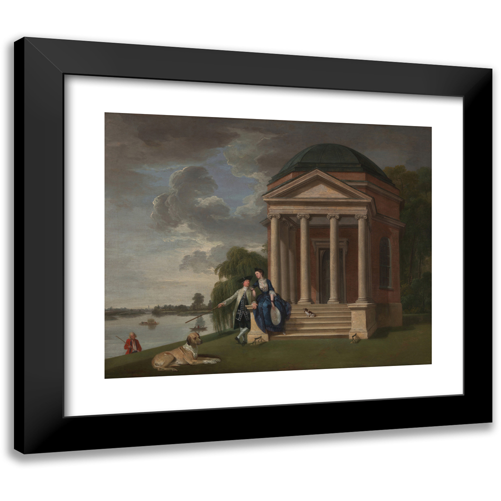 Johan Joseph Zoffany 24x20 Black Modern Framed Museum Art Print Titled ...