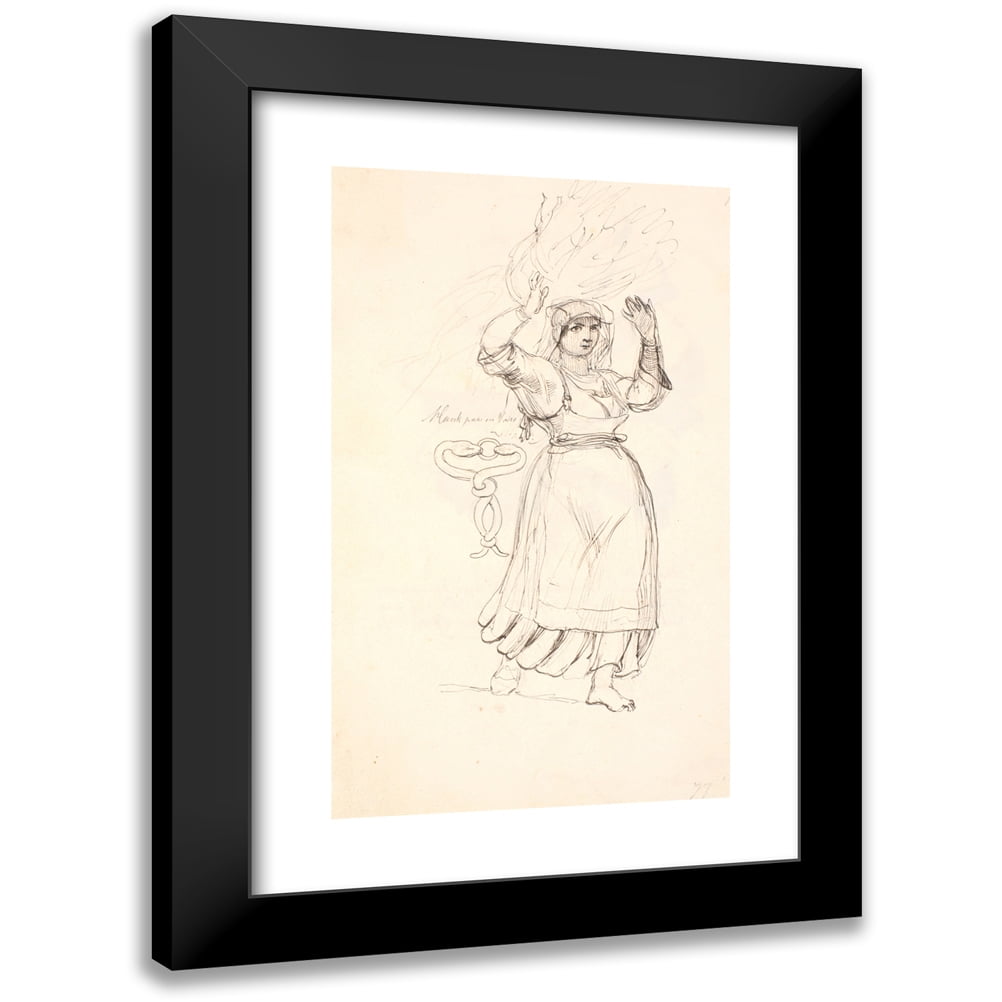 Johan Thomas Lundbye 10x14 Black Modern Framed Museum Art Print Titled ...