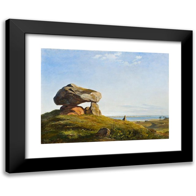 Johan Thomas Lundbye 14x11 Black Modern Framed Museum Art Print Titled ...