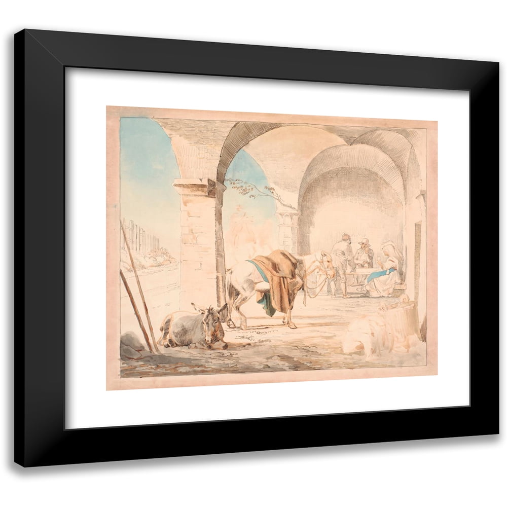 Johan Thomas Lundbye 17x15 Black Modern Framed Museum Art Print Titled ...