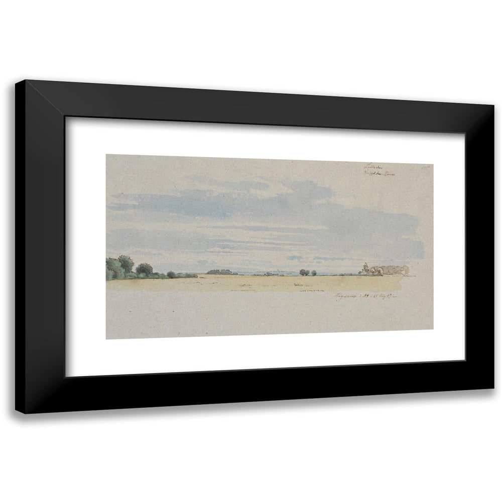 Johan Thomas Lundbye 24x15 Black Modern Framed Museum Art Print Titled ...
