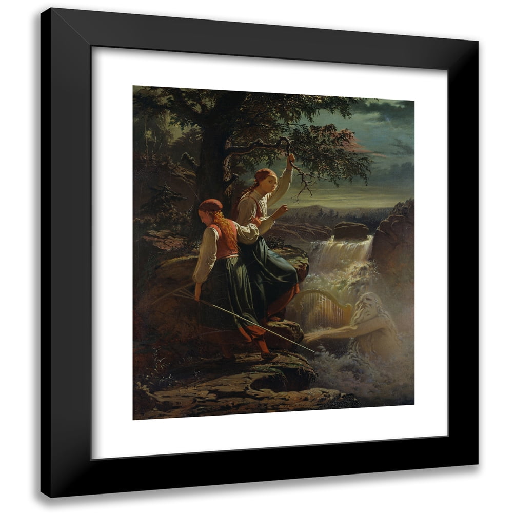 Johan Zakarias Blackstadius 20x23 Black Modern Framed Museum Art Print Titled - Two Peasant ...