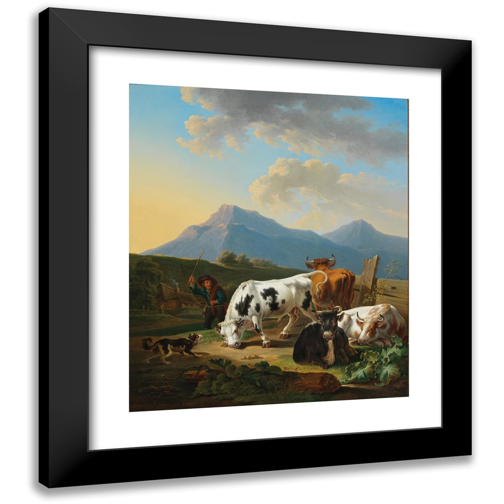 Johann Baptist Dallinger von Dalling 12x14 Black Modern Framed Museum ...