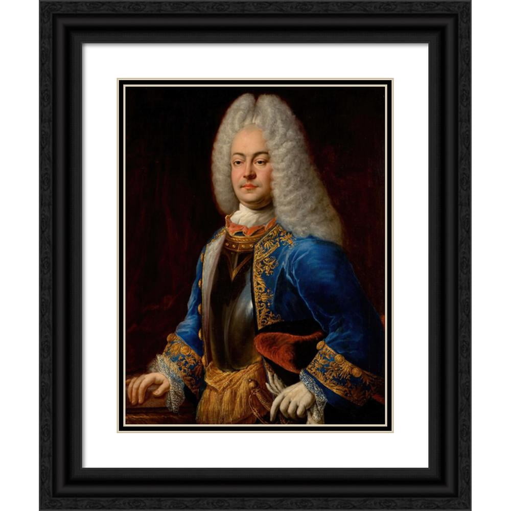 Johann Conrad Eichler 12x14 Black Ornate Wood Framed Double Matted ...
