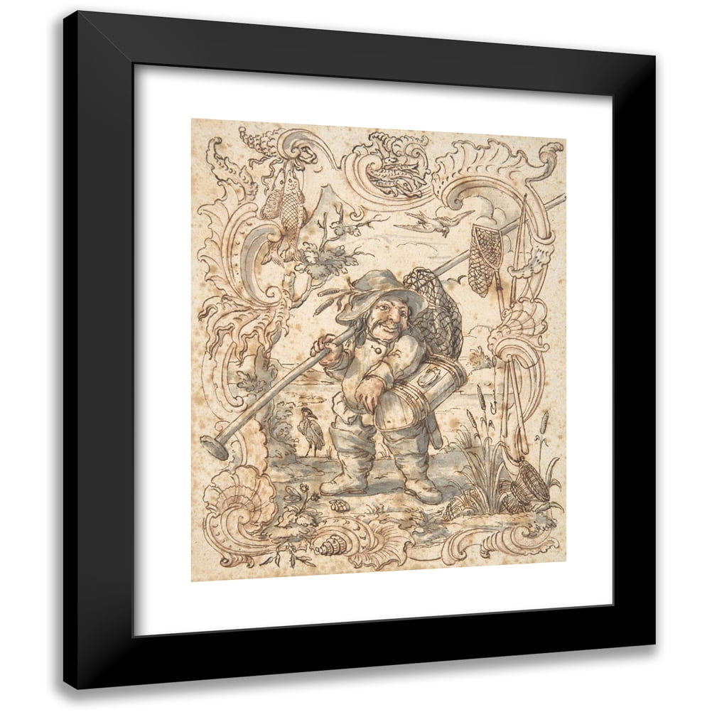 Johann Esaias Nilson 15x18 Black Modern Framed Museum Art Print Titled ...