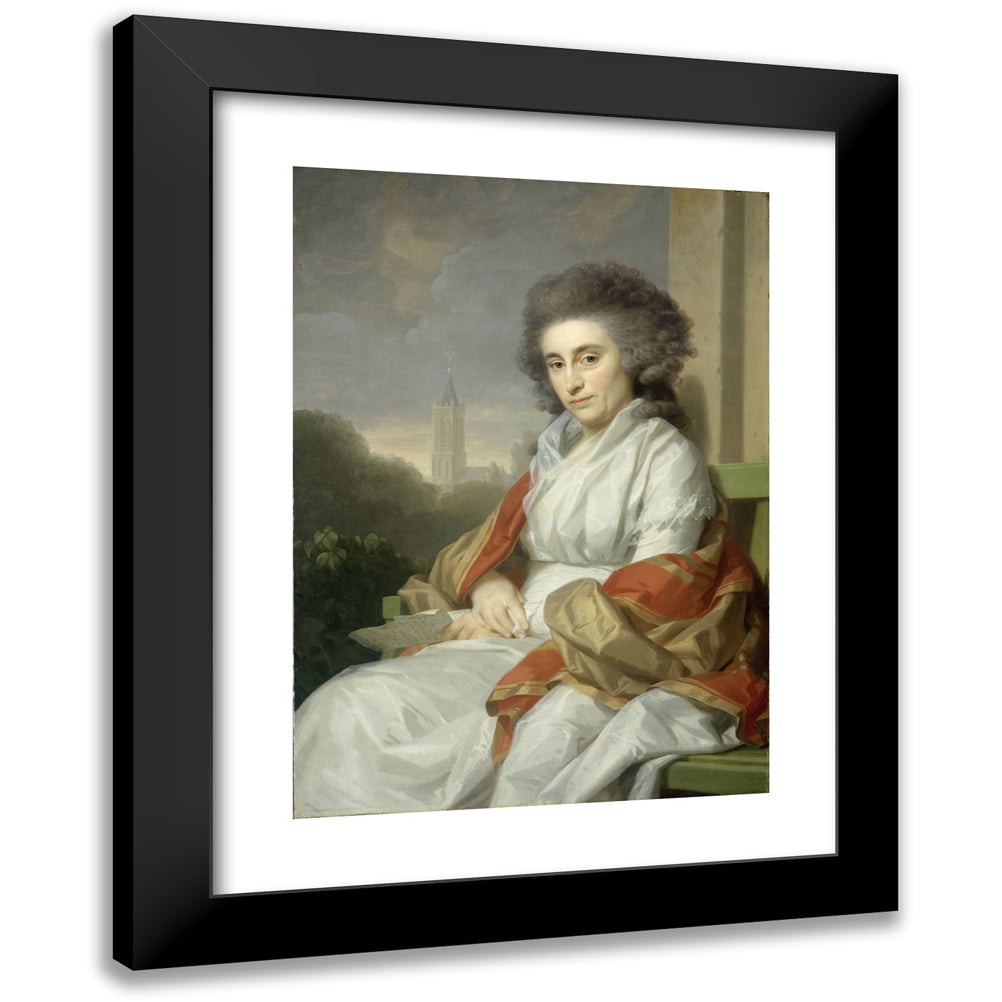 Johann Friedrich August Tischbein 18x24 Black Modern Framed Museum Art Print Titled - Portrait ...