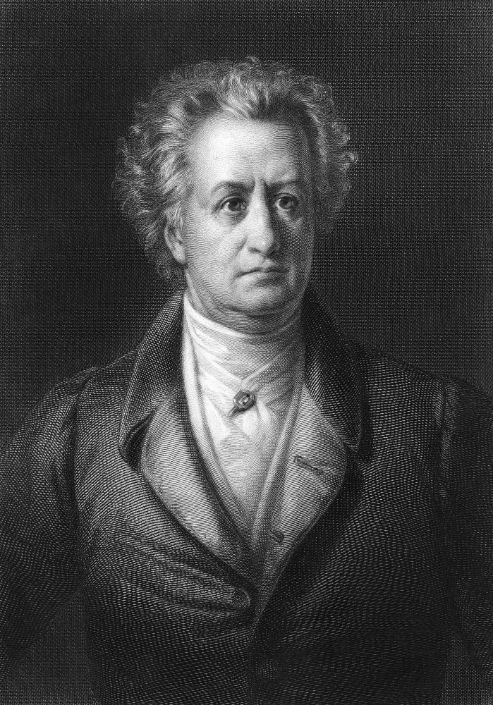 Johann Goethe (1749-1832). /Njohann Wolfgang Von Goethe. German Poet ...