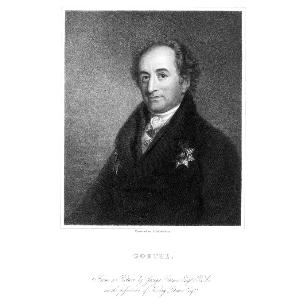 Johann Goethe. Njohann Wolfgang Von Goethe. German Poet And Man Of ...