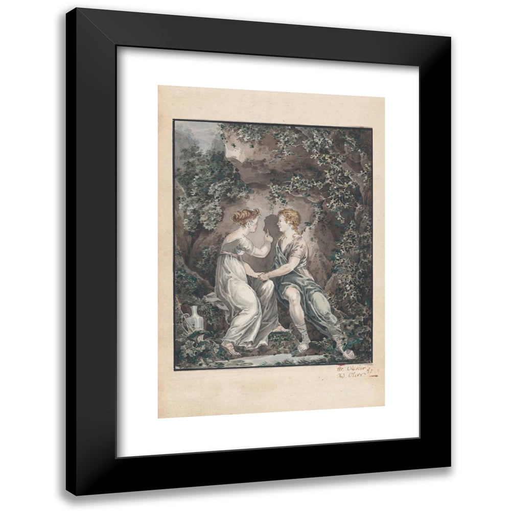 Johann Heinrich Ferdinand Olivier 17x24 Black Modern Framed Museum Art ...
