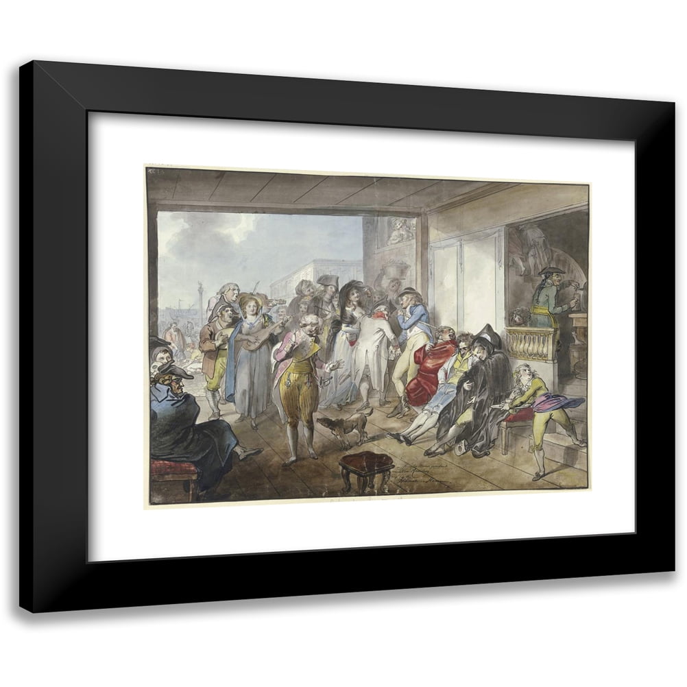 Johann Heinrich Ramberg 24x19 Black Modern Framed Museum Art Print ...