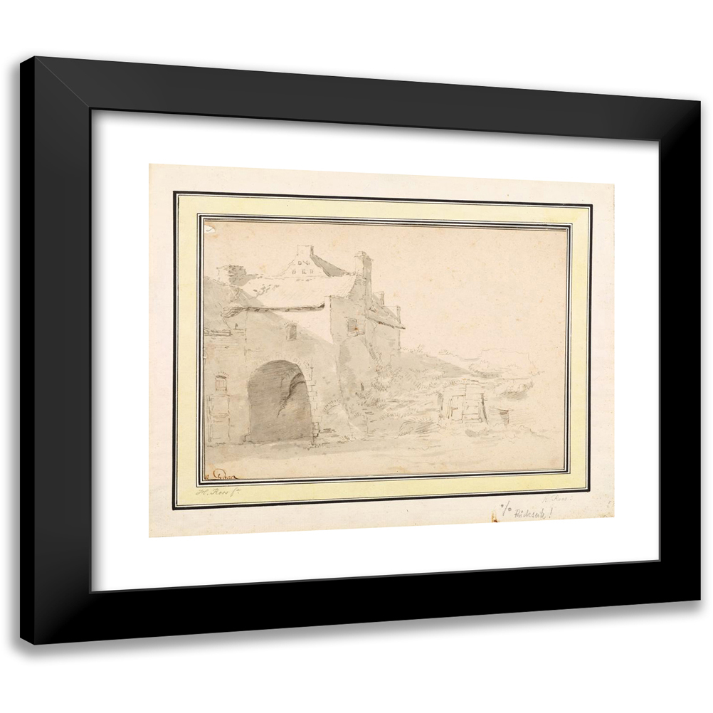 Johann Heinrich Roos 18x15 Black Modern Framed Museum Art Print Titled ...